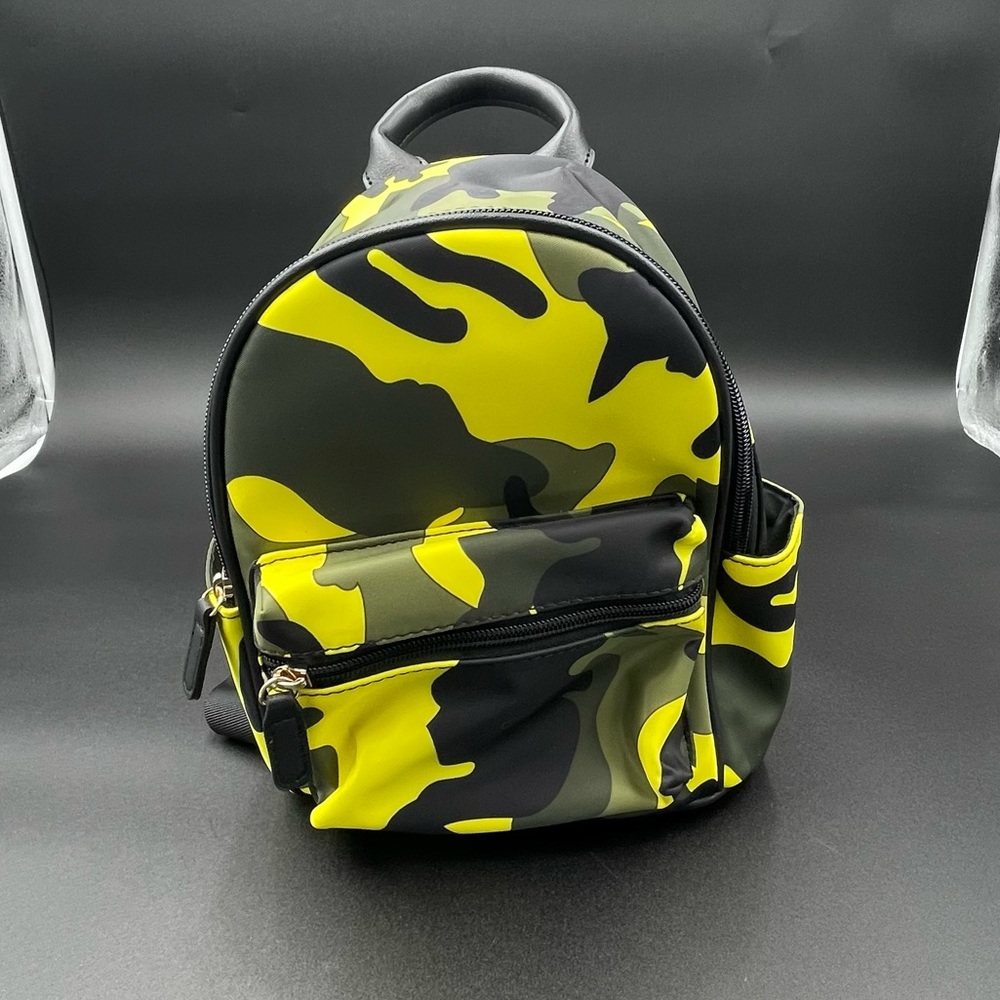 Neon Green Camo Ld Mini Backpack - Gem